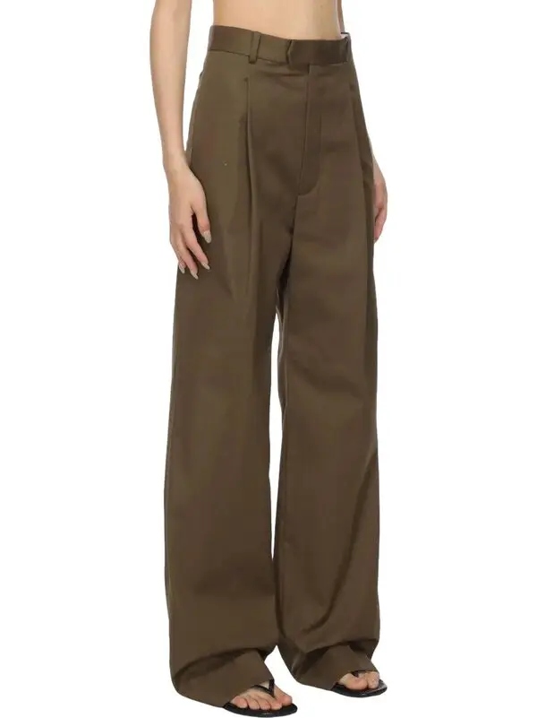Carven Pleat Front Trouser - Brown