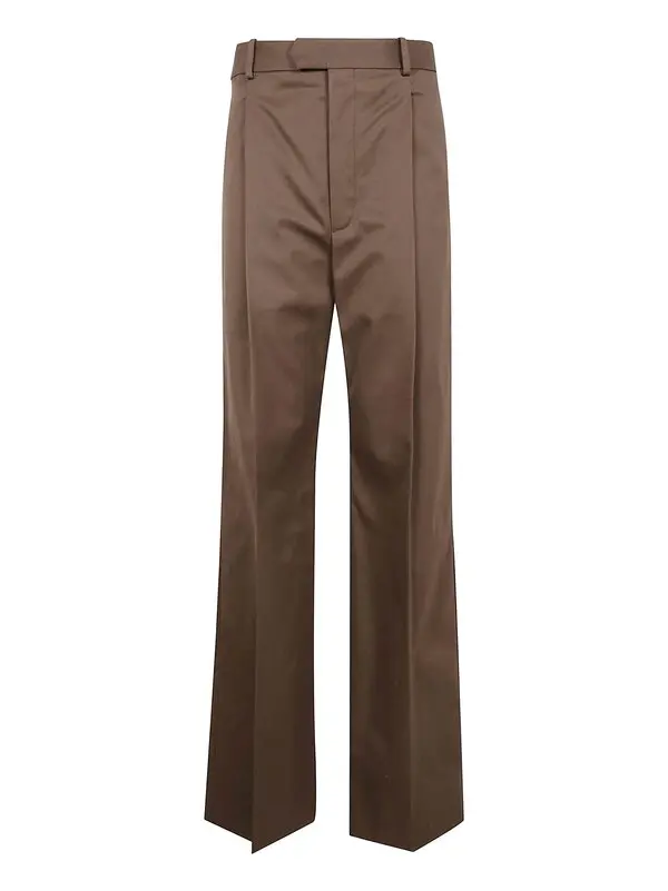 Carven Pleat Front Trouser - Brown