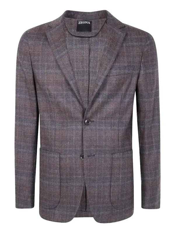 Zegna Pure Wool Jacket - Gray