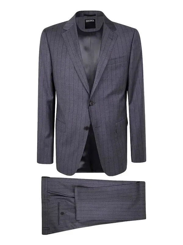 Zegna Pure Wool Suit - Gray