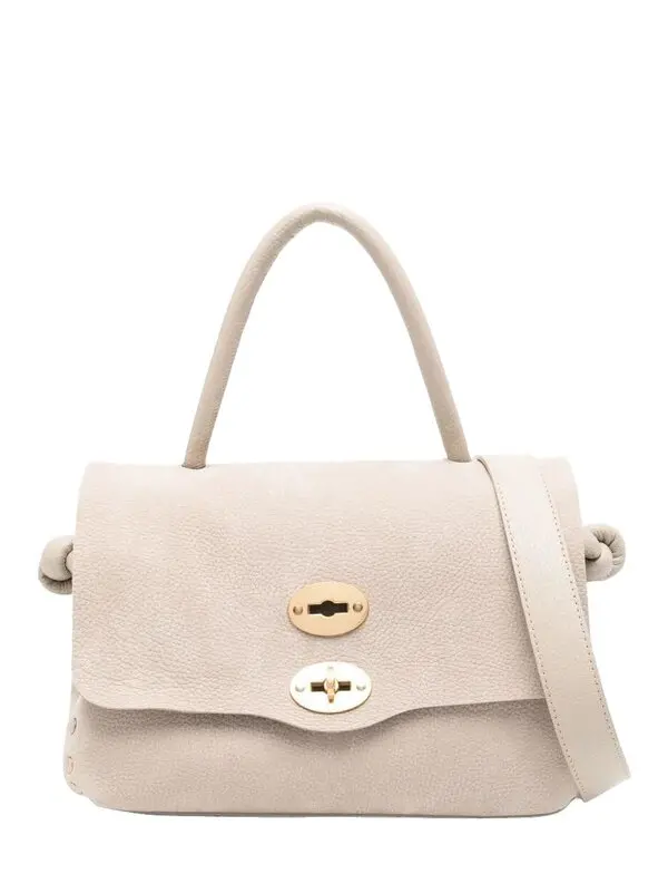 ZANELLATO Postina Suede Small Veneziana Bag - Gray