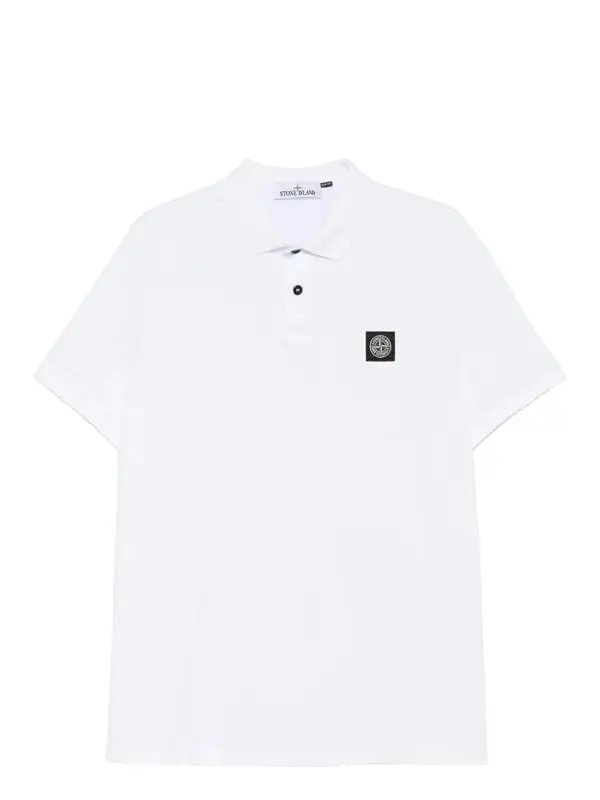 Stone Island Polo Slim Fit Short Sleeves - White