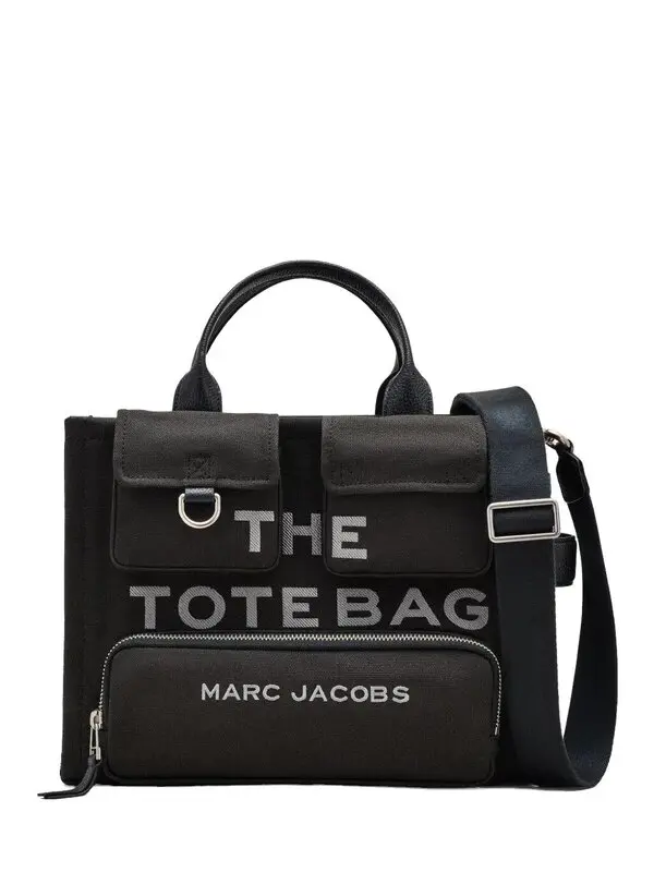 Marc Jacobs The Tote Bag Cargo Canvas Tote Bag - Black