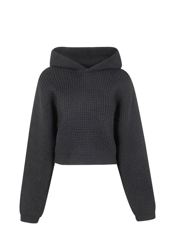 Fear Of God Heavy Waffle Hoodie - Black