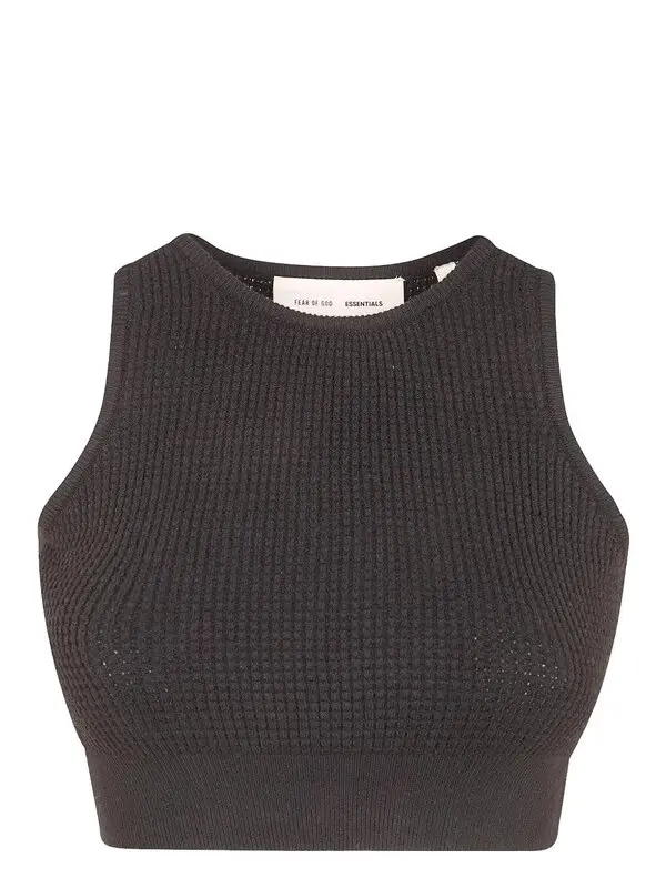 Fear Of God Waffle Sport Tank - Black