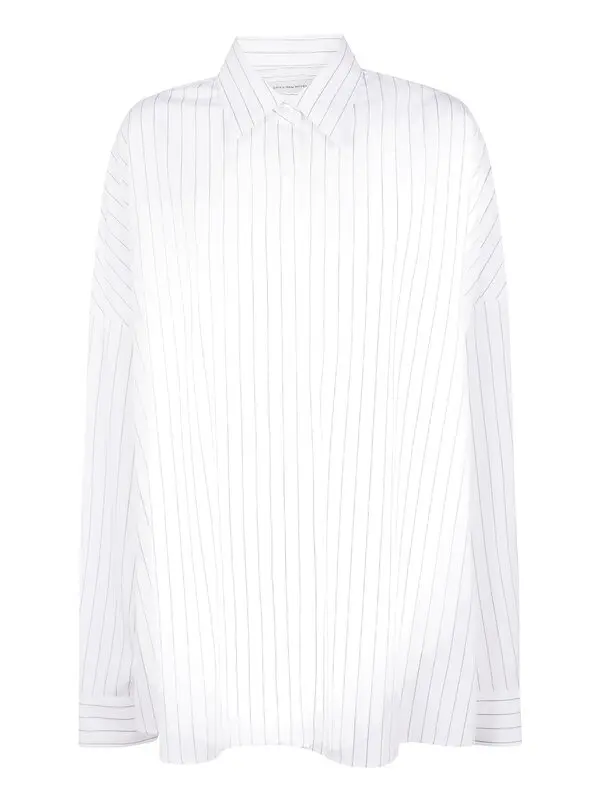 Dries Van Noten Casia 2022 Fines Striped Shirt - Blue