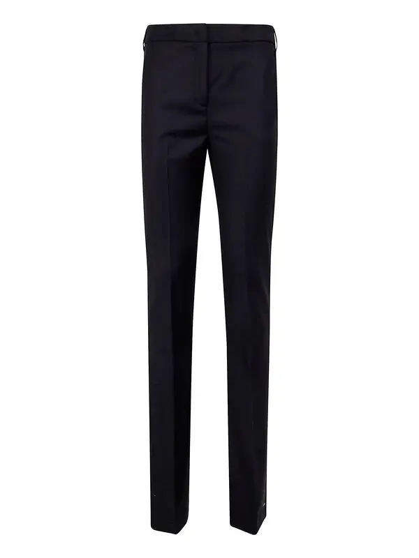 Blumarine Flared Twill Pants - Black