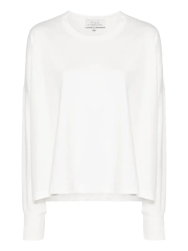Studio Nicholson Loop Long Sleeve T-shirt - White