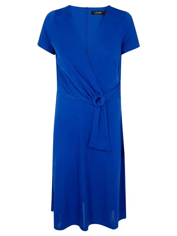 Ralph Lauren Karlee Short Sleeve Day Dress - Blue