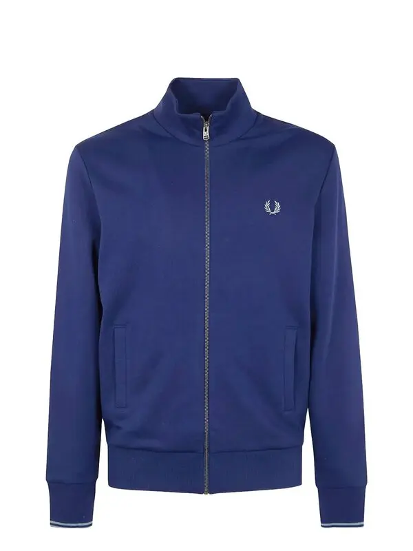 Fred Perry Zip Through Sweatshirt - Blue