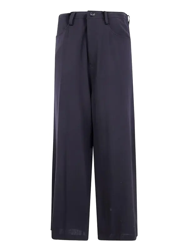 Y`S Long Straight Trousers - Black