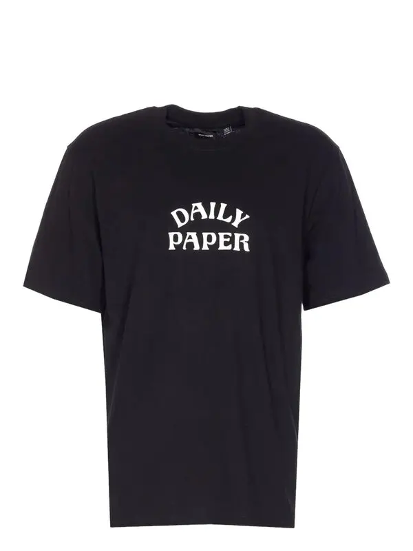 DAILY PAPER Dias Stacked" Ss T-shirt - Black