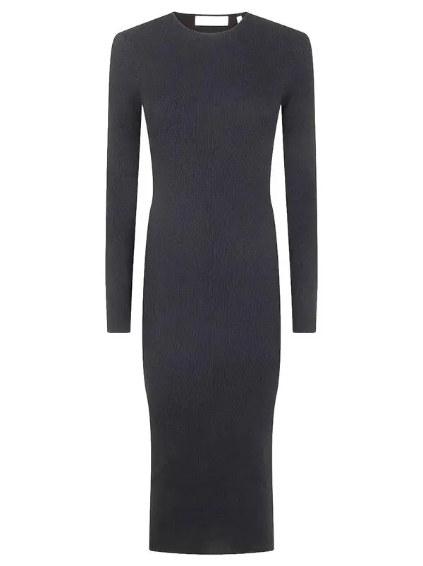 Fear Of God Essentials Ribbed Long Sleeve Dress - Black