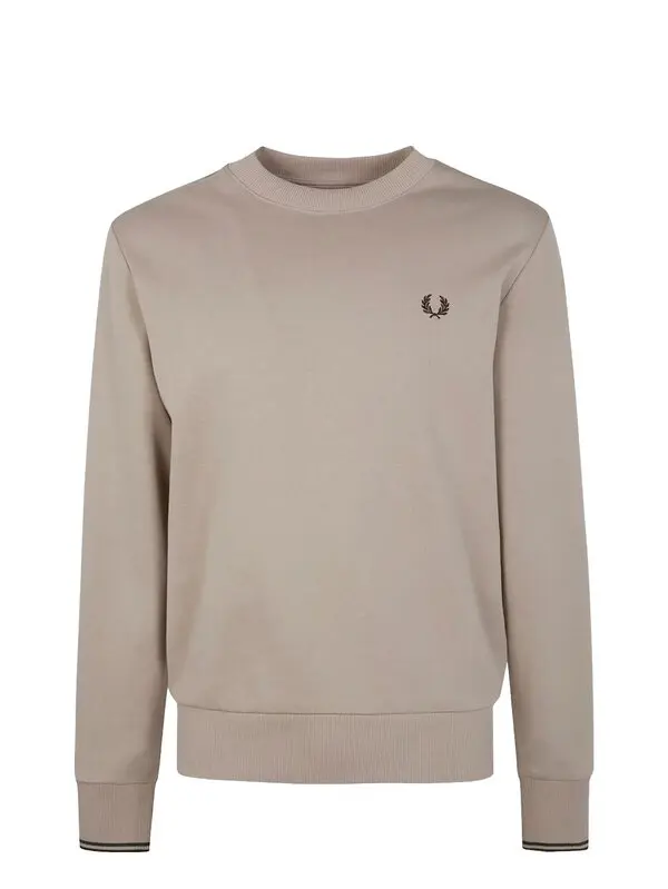 Fred Perry Crew Neck Sweatshirt - Beige