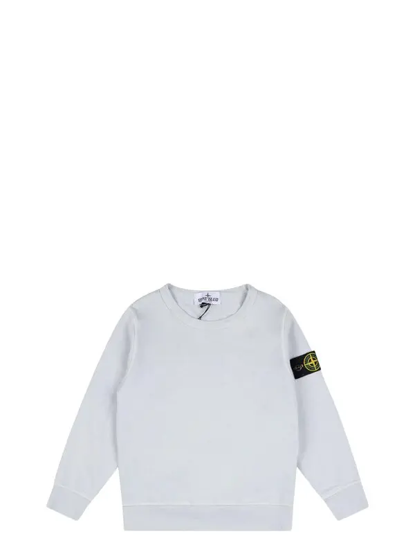 Stone Island Long Sleeve Hoodie - White