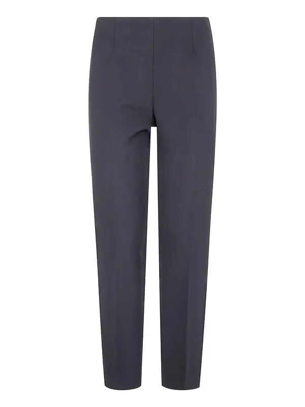Peserico Comfort Fit Side Zip Trousers - Black