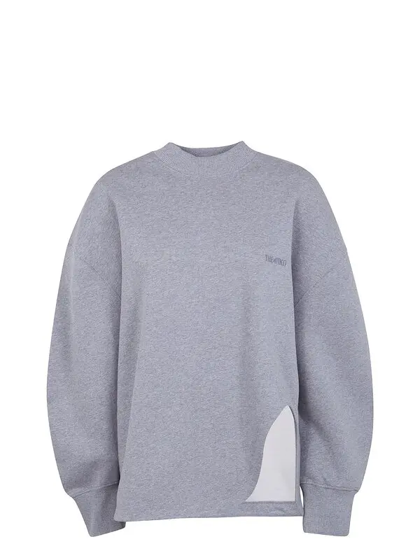 Attico Round Neck Sweatshirt - Gray