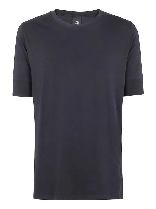 THOM KROM Short Sleeves T-shirt Worked - Black