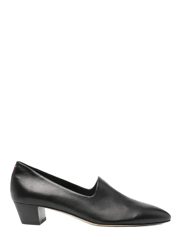 AeydĒ Gabby Block Heel Pumps - Black