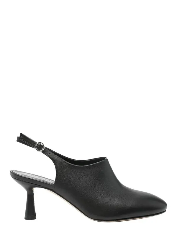 AeydĒ Malin Heel Round Toe Pumps - Black