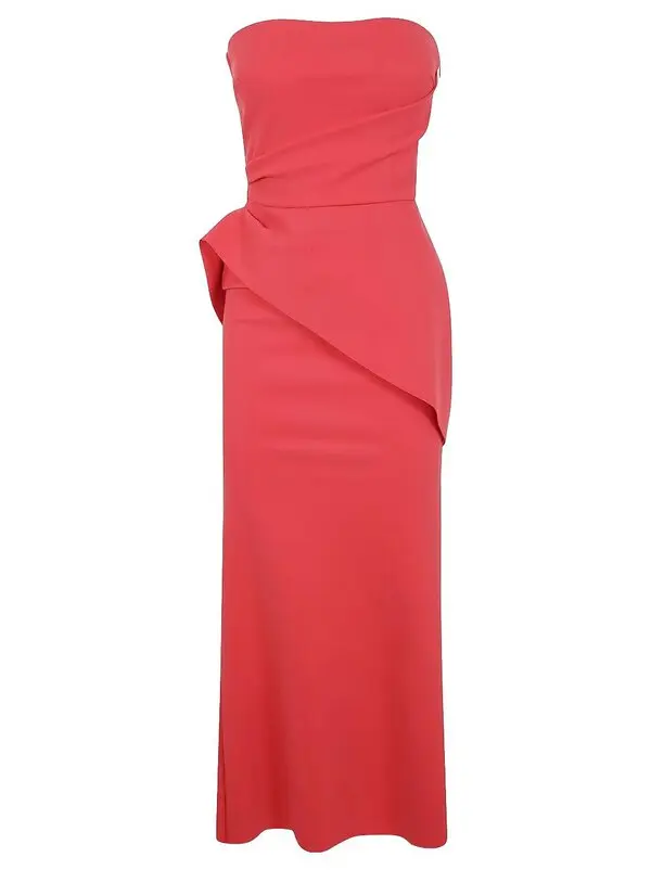 Chiara Boni La Petite Robe Taro Long Zp Jersey Long Dress - Red