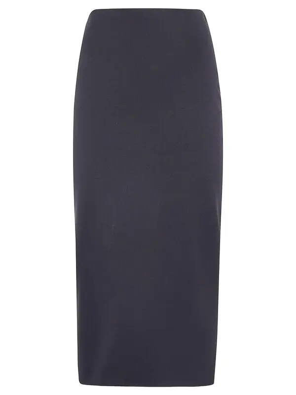 THELATEST Bree Wool Polyester Long Dress - Black