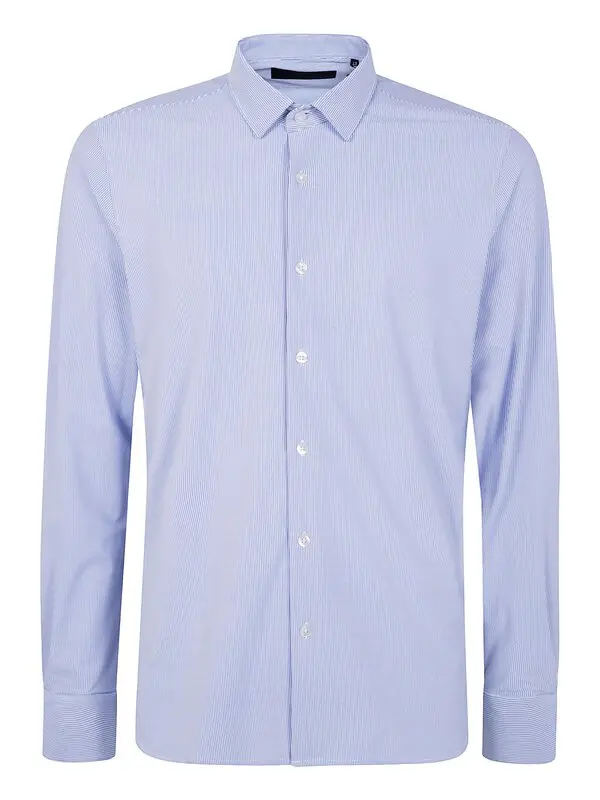 RRD Oxford Jacquard Open" Shirt - Blue