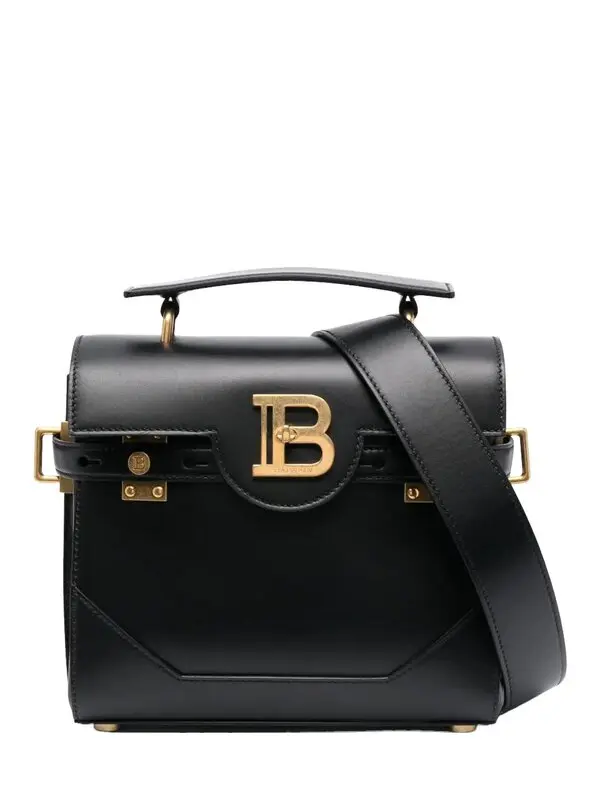 Balmain Buzz 23" Calfskin Satchel - Black