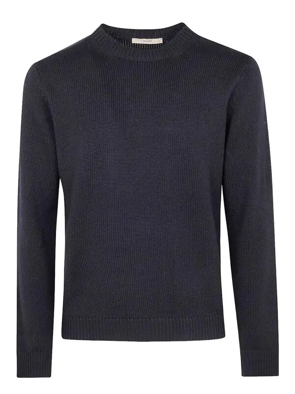 NUUR Long Sleeve Round Neck Sweater - Black
