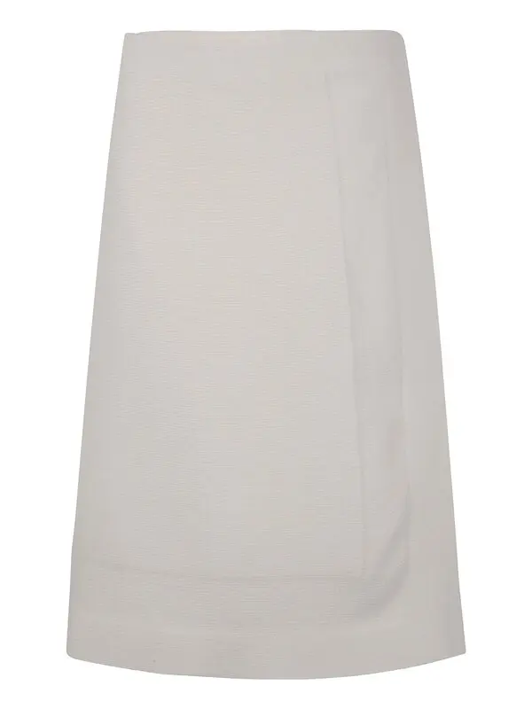 JIL SANDER Padded Detail Skirt - Beige