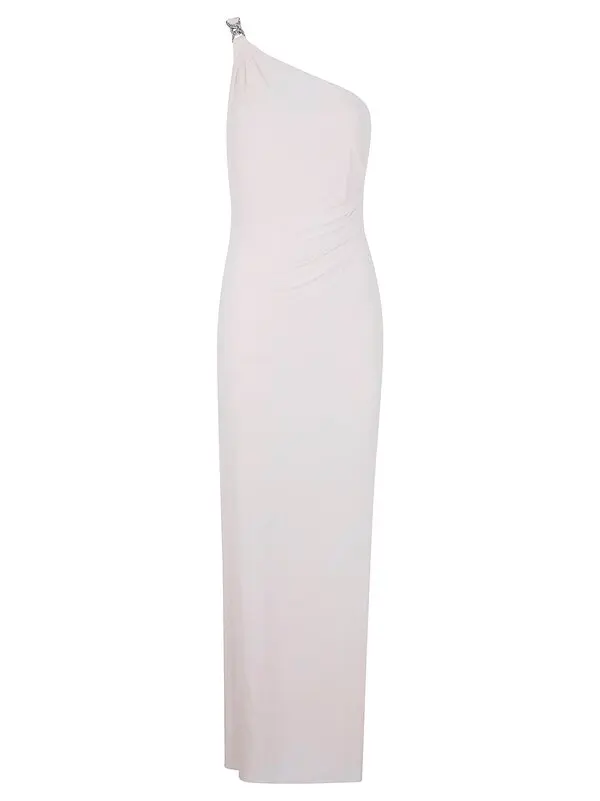 Ralph Lauren Belina One Shoulder Evening Dress - White