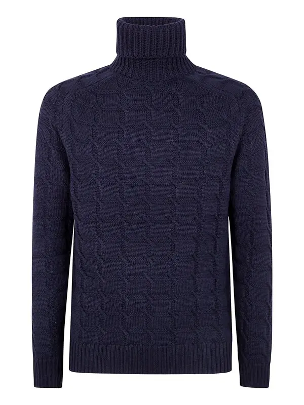 ZANONE Shawl Neck Jacket - Blue