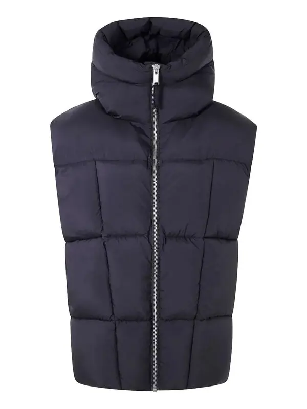 THOM KROM Nylon Hoodie Waistcoat - Black
