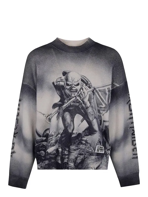 REPRESENT Iron Maiden Trooper Knit - Gray