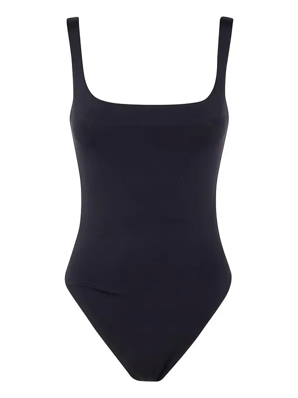ENTIRE STUDIOS Square Neck Bodysuit - Black