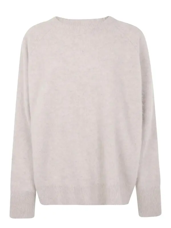 P.a.r.o.s.h Oversized Round Neck Sweater - White
