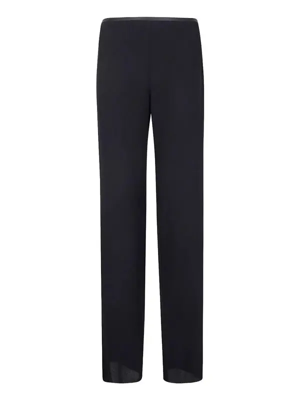 Emporio Armani Flat Belly Trousers - Black