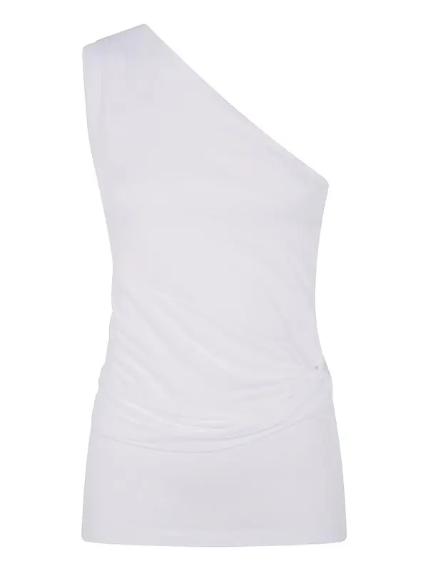 Patou One Shoulder Top - White