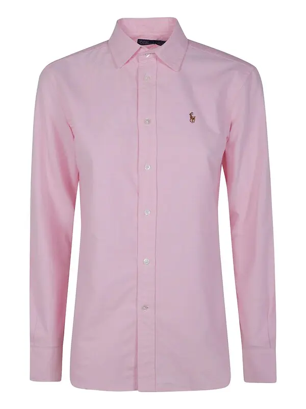 Polo Ralph Lauren Long Sleeve Button-front Shirt - Pink