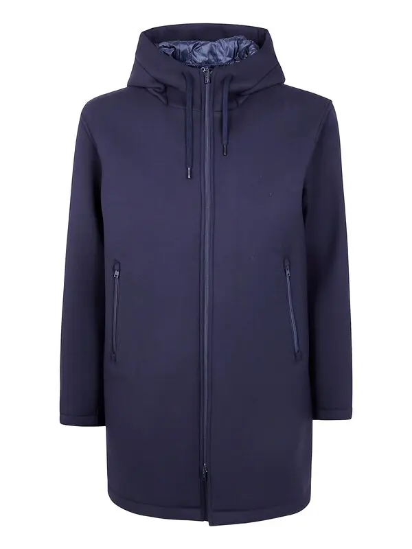 Herno Long Parka In Scuba - Blue