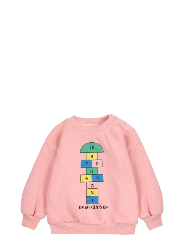 BOBO CHOSES Hopscotch Sweatshirt - Pink