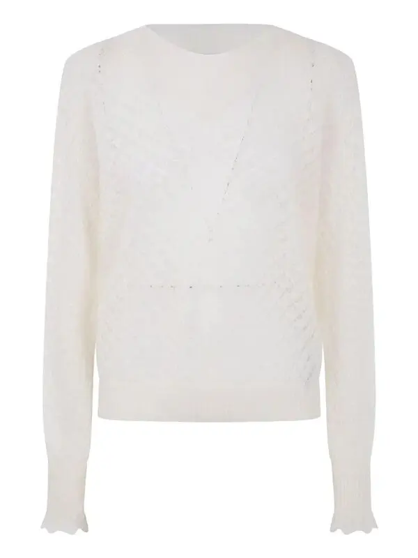 TWINSET Oversize Sweater - White