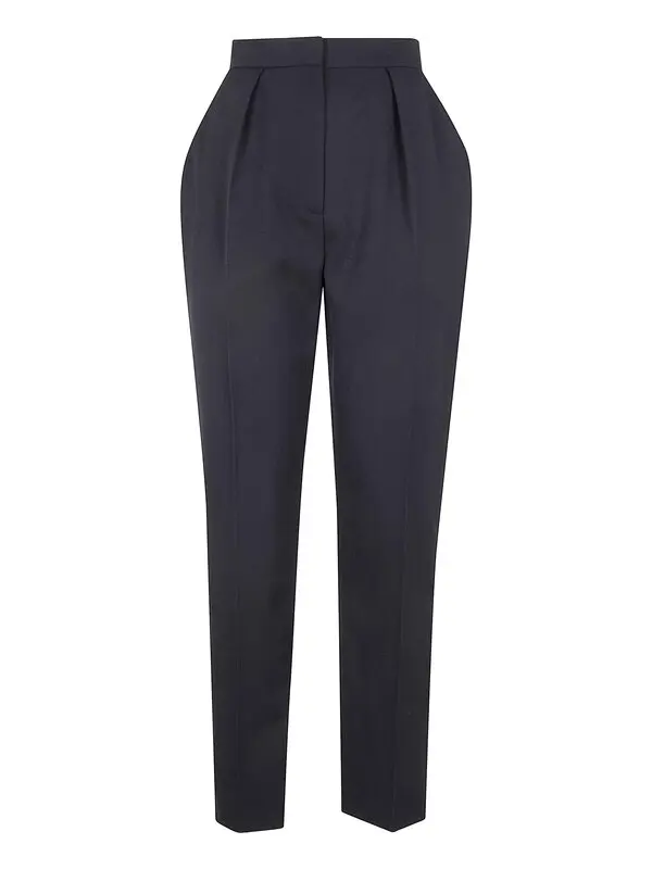 Balmain High-waisted Tailored Trousers - Black