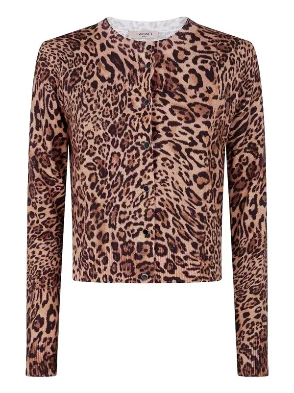 TWINSET Animalier Sweater - Brown