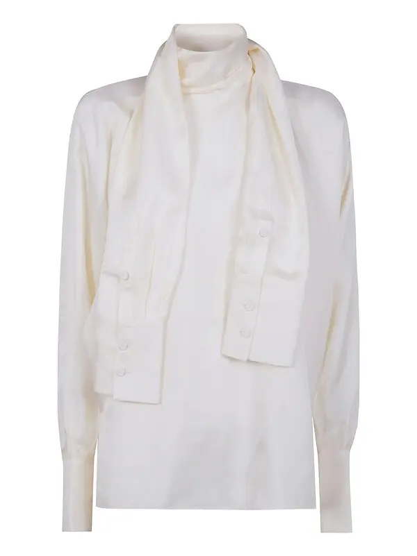 RÓHE Silk Shirt - Beige