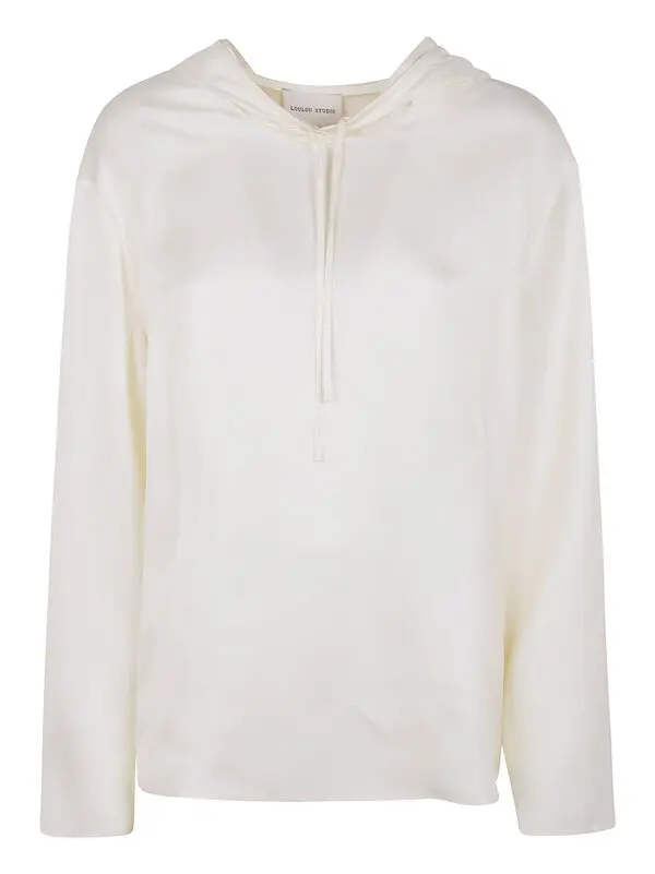 LOULOU STUDIO Nuka Hooded Blouse - Yellow