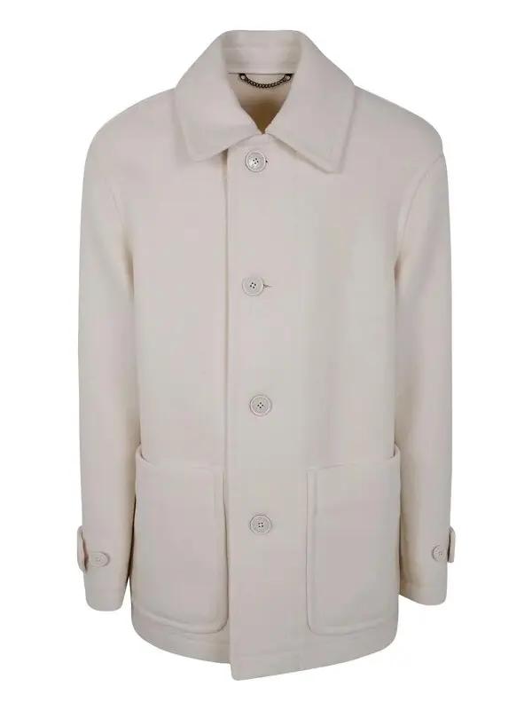 Dries Van Noten Classic Midi Coat - White