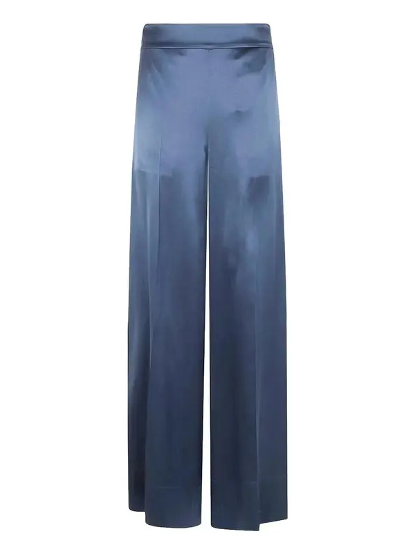 JOSEPH Silk Satin Pant - Blue
