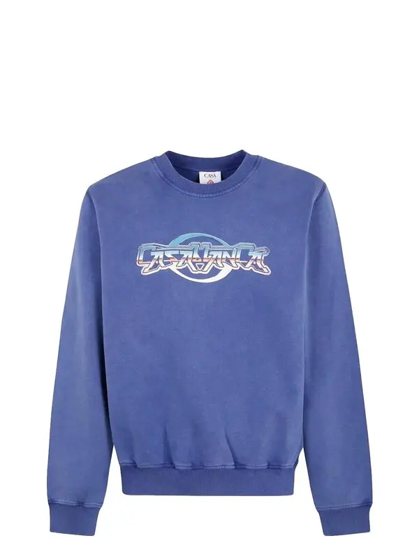 Casablanca Printed Sweatshirt - Blue
