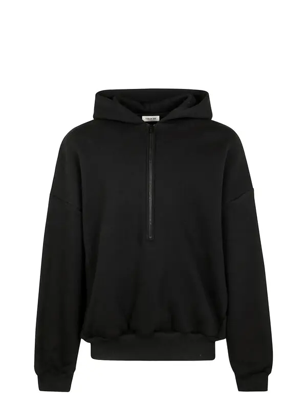 Fear Of God Eternal Half Zip Hoodie - Black